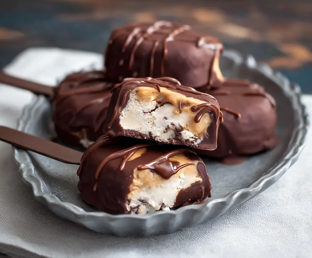 Chocolate Peanut Butter Frozen Yogurt Bites Recipe